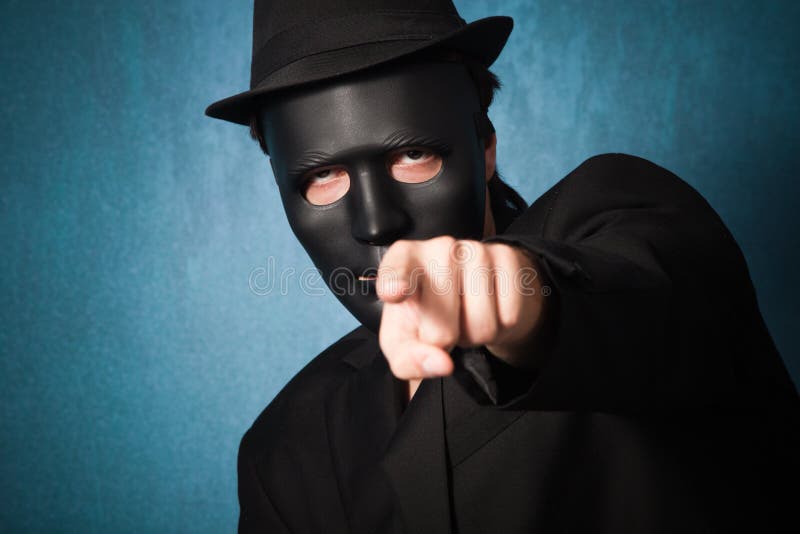 Scary man stock photo. Image of studio, horizontal, action - 26479150