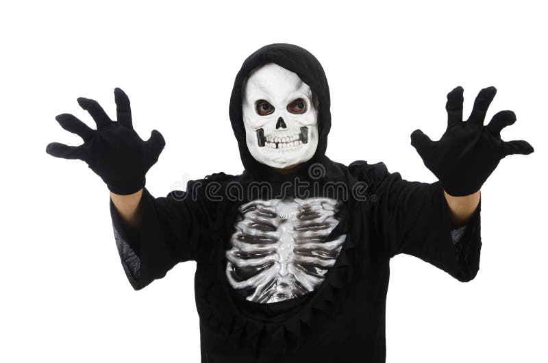 Scary man in halloween stock image. Image of background - 45053951