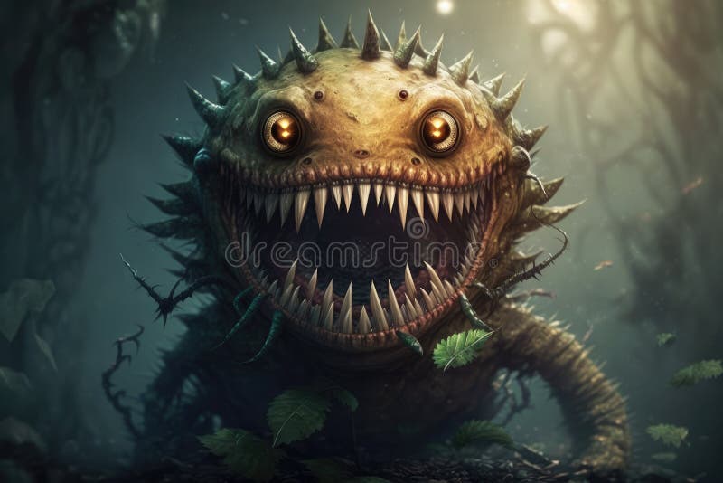 Scary Monster Attacking with Claws and Teeth, but Its Face is Cuter ...