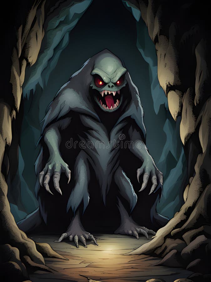 Fantasy Cave Monster Stock Illustrations – 560 Fantasy Cave Monster ...