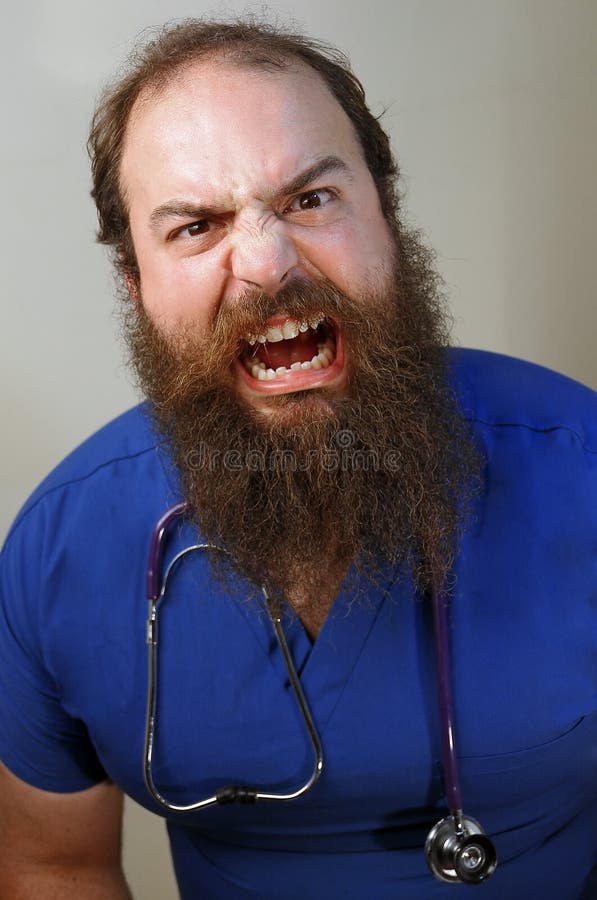 Scary Nurse stock photo. Image of male, creepy, doctor - 41965904