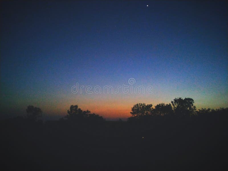 Scary and Peaceful Night Looks Gorgeous Stock Image - Image of scary ...