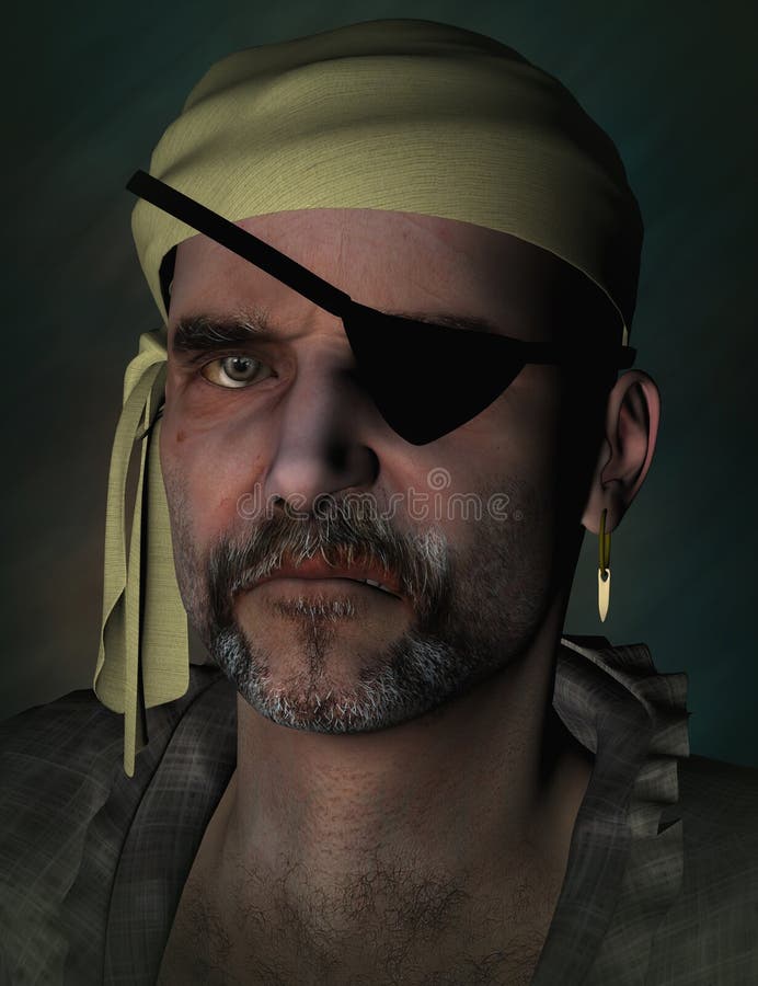 Scary Pirate stock illustration. Illustration of captain - 45384131