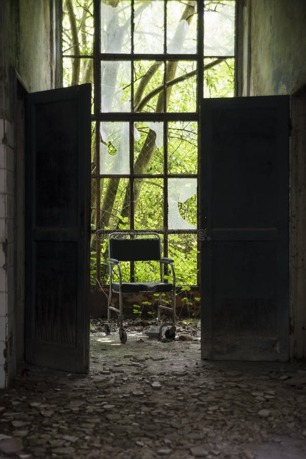 A Scary Place in an Abandoned Asylum Stock Photo - Image of indoor ...