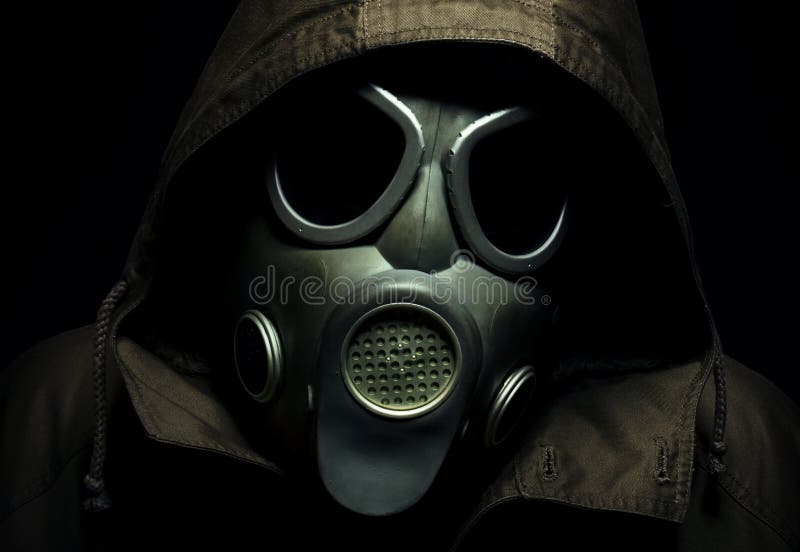 Scary Portrait of a Gas Mask Stock Image - Image of protection ...