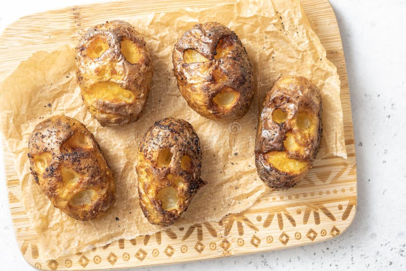 Scary Potato Heads for Halloween Stock Image - Image of scary, monster ...