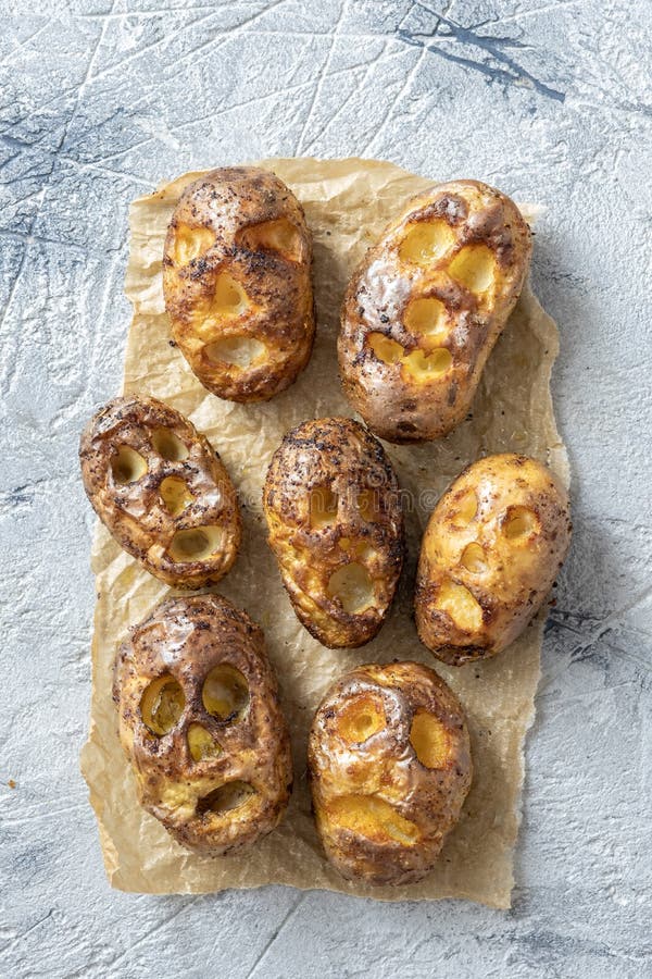 Scary Potato Heads for Halloween Stock Image - Image of vegetable ...