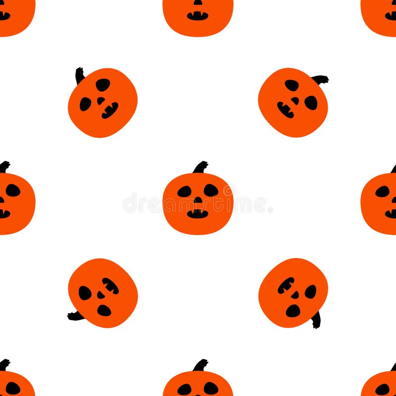 Scary Pumpkins for Halloween. Stock Vector - Illustration of orange ...