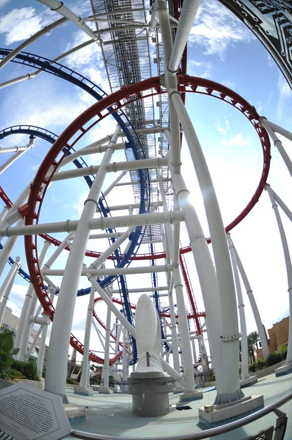 Scary roller coaster stock image. Image of thrill, danger - 30798267