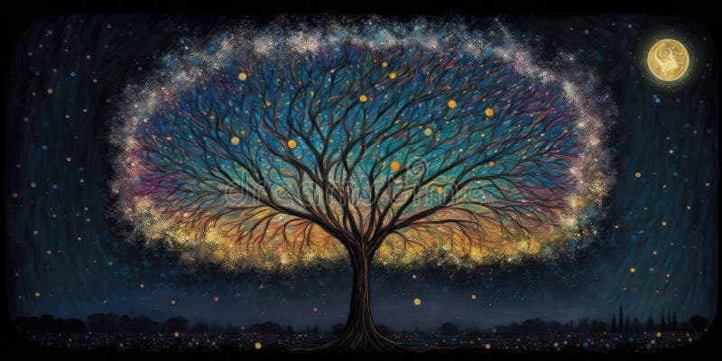 Scary Scenery of Leafless Haunted Grim Tree Stock Photo - Image of fear ...