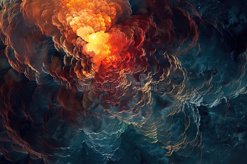 Scary Sinister Devil is in Hell with Dramatic Fire Lighting Stock Image ...