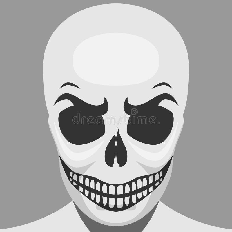 Scary Skeleton Monster for Halloween Stock Vector - Illustration of ...