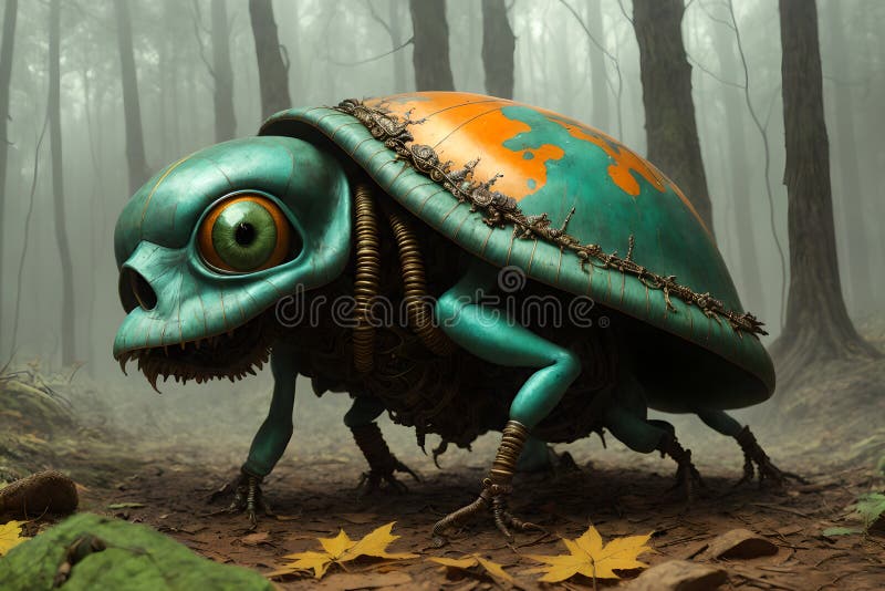 Scary Small Evil Goblin-insect Infected by Parasite Mushroom in the ...