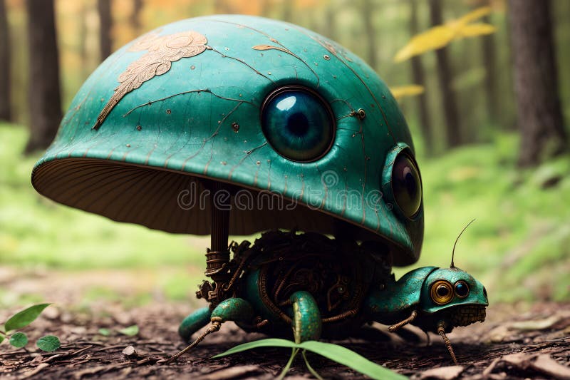 Scary Small Evil Goblin-insect Infected by Parasite Mushroom in the ...