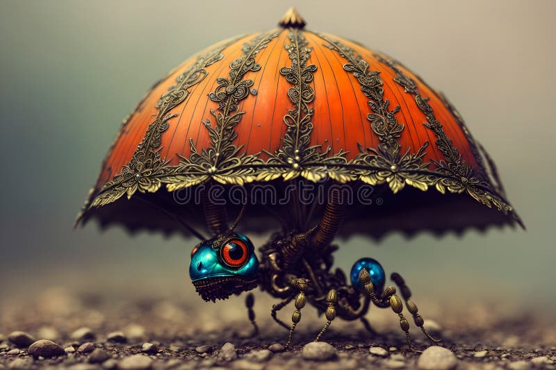 Scary Small Evil Goblin-insect Infected by Parasite Mushroom in the ...