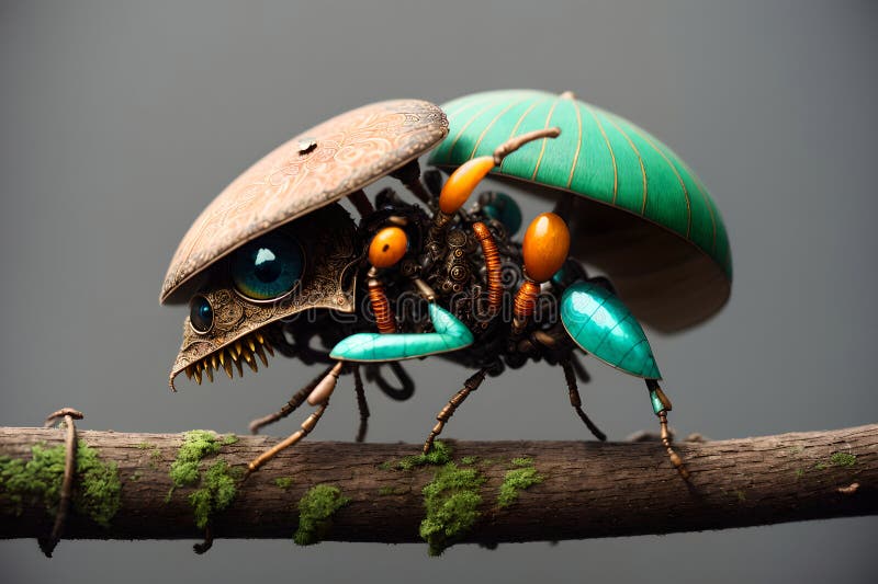 Scary Small Evil Goblin-insect Infected by Parasite Mushroom in the ...