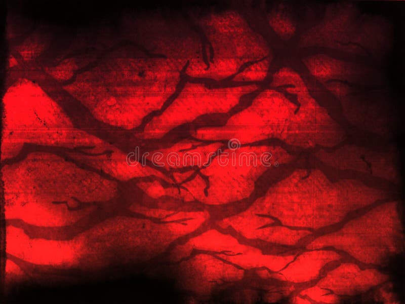 Scary Tree Shadow on Red Background for Halloween Stock Photo - Image ...