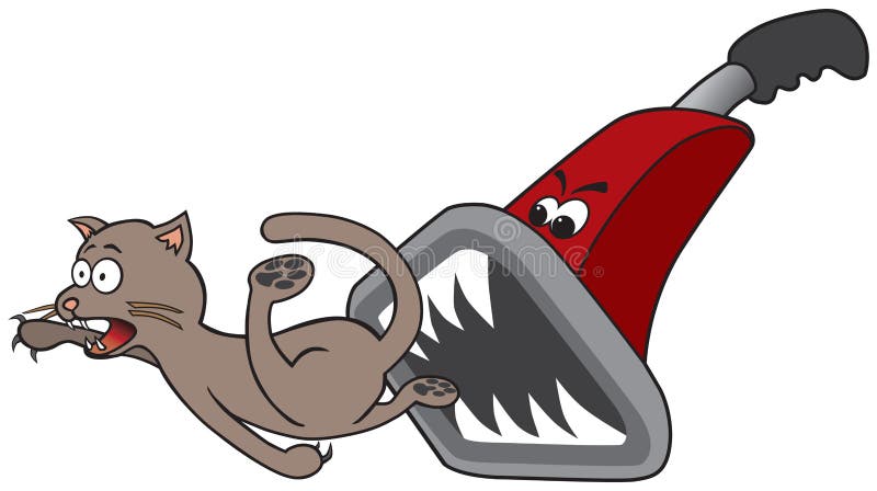 Scary Vacuum Cleaner stock vector. Illustration of kill - 63934185