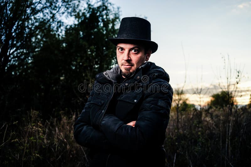 Scary weird man stock photo. Image of upset, angry, fearless - 103414352