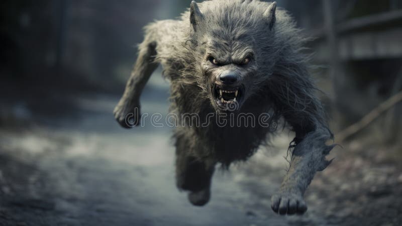 Scary Werewolf Running through Forest - Ultra Realistic Shapeshifter ...