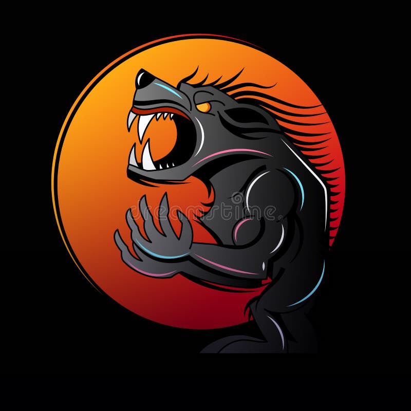 Scary Werewolf Wolf Man Horror Monster Howling As it Transforms with ...