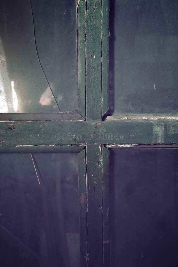 Scary Window on Old Wooden House Stock Image - Image of fear, crime ...