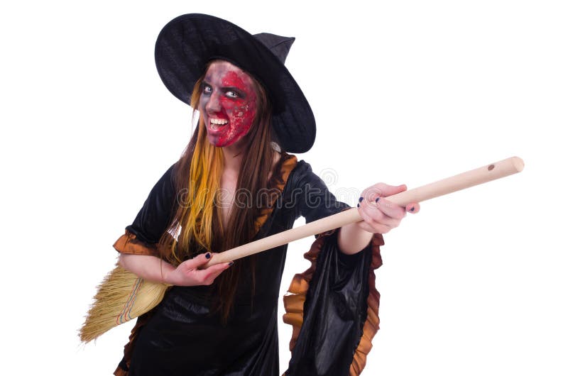 The Scary Witch in Halloween Concept Stock Photo - Image of devil ...