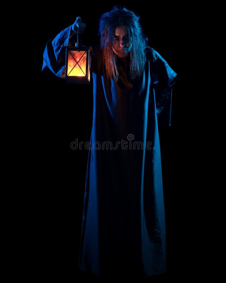 Scary witch isolated stock image. Image of dark, fantasy - 126837991