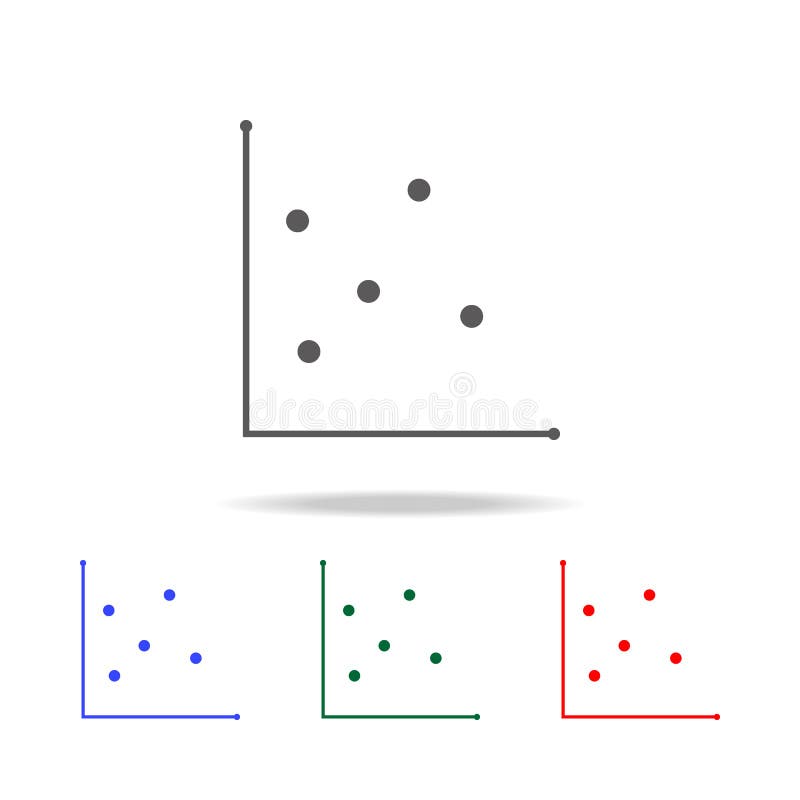 Scatter Chart Glyph Icon Vector Black Illustration Stock Vector ...