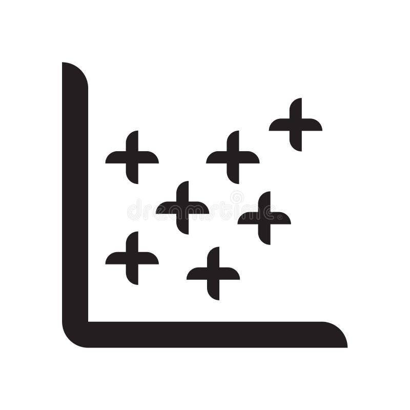Scatter Chart and Graph Icon. . Elements of Chart and Trend Diagram ...