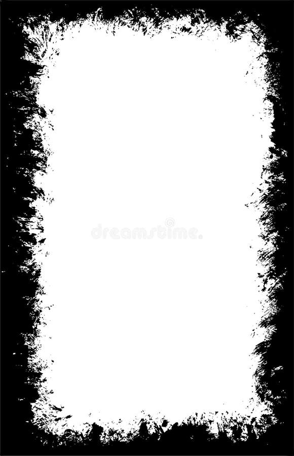Scatter Paint Brushed Border F Stock Vector - Illustration of abstract ...