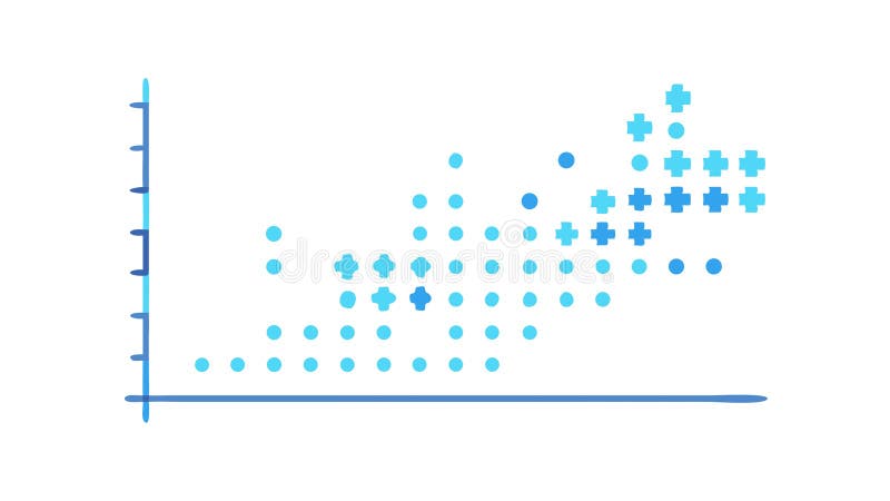Scatter Plot Chart Icon, Data Distribution Analysis. Vector Design Generative AI Stock Vector ...