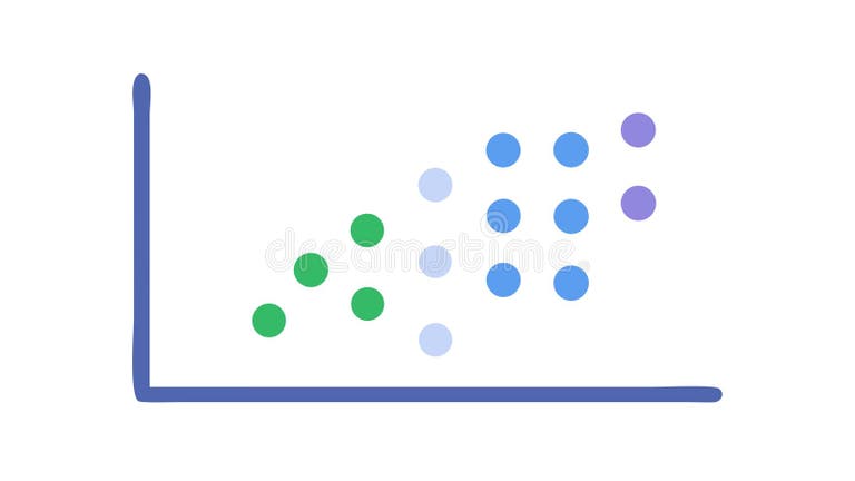 Scatter Plot Data Chart Icon, Statistical Analysis and Data ...