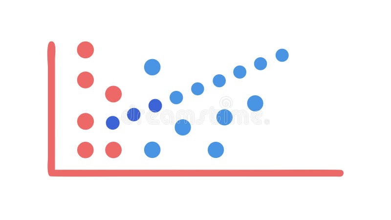 Scatter Plot Data Visualization Icon, Represents Statistics and Analysis , Vector Design ...