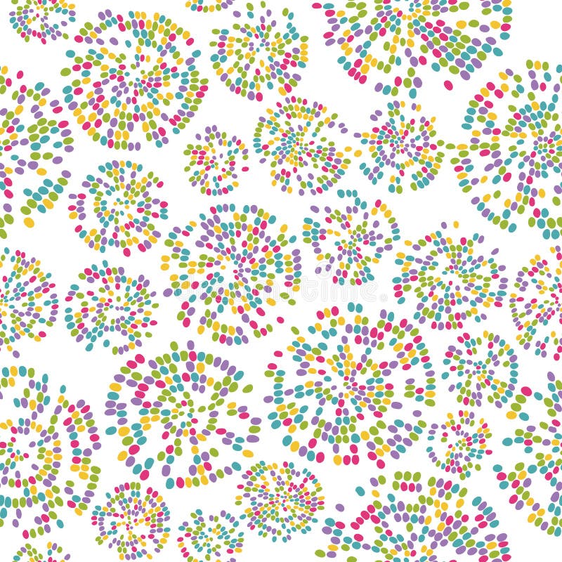 Scatter. Seamless Pattern. Arcs and Circles. Stock Vector ...