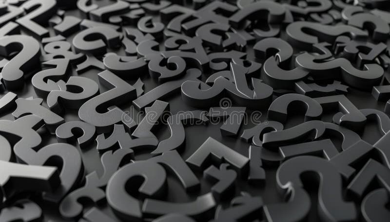 Scattered Black 3D Letters and Numbers Background Stock Illustration ...
