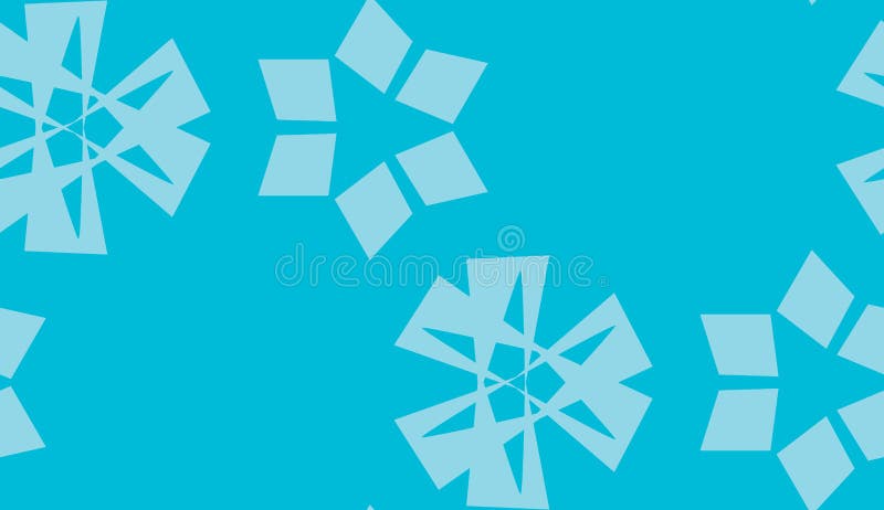 Scattered Blue Snowflake Background Stock Illustration - Illustration ...
