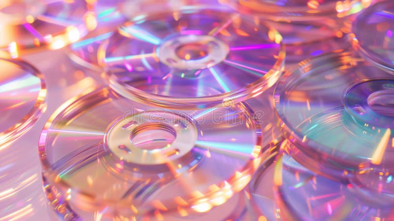 Scattered CD Discs Basking stock photo. Image of decoration - 307528448