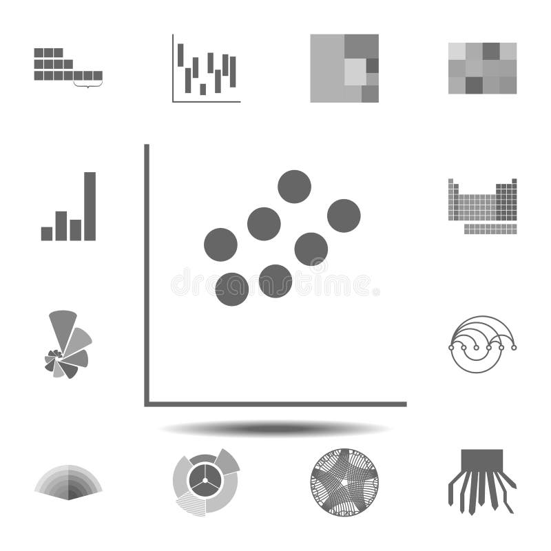 Scattered Chart Icon. Simple Glyph Vector Element of Charts and ...
