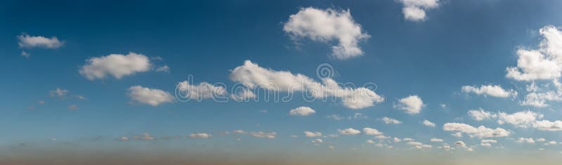 Blue sky panorama stock photo. Image of cloud, bright, clouds - 664066
