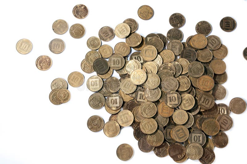 Scattered coins stock photo. Image of shine, change, taxes - 32151380