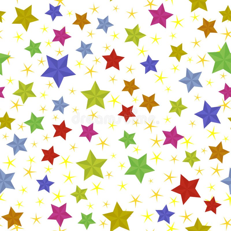 Scattered Seamless Stars Stock Illustrations – 630 Scattered Seamless ...