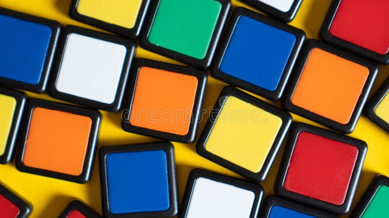 Scattered Colorful Squares As Background. Backdrop for Smart and ...