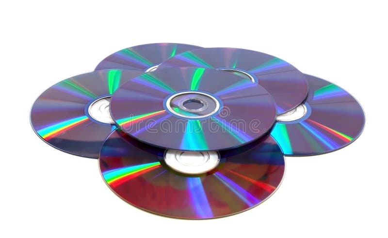 Scattered Compact Disks Close Up Stock Photo - Image of close ...