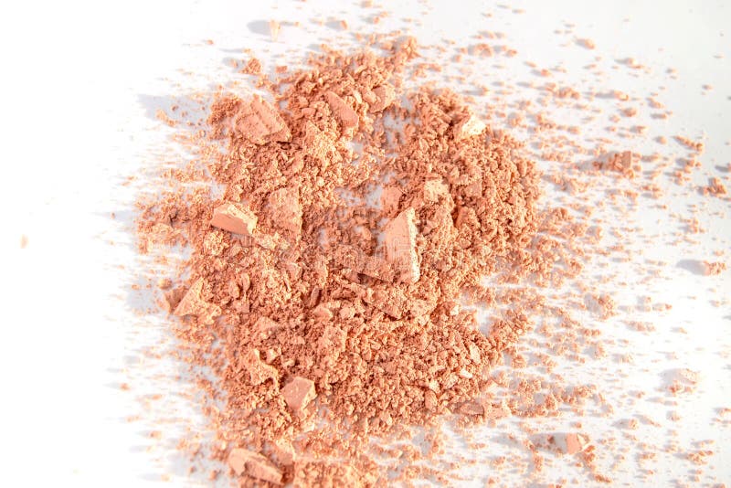 Scattered Crumbs of Face Powder or Eye Shadow, Makeup Concept Stock ...