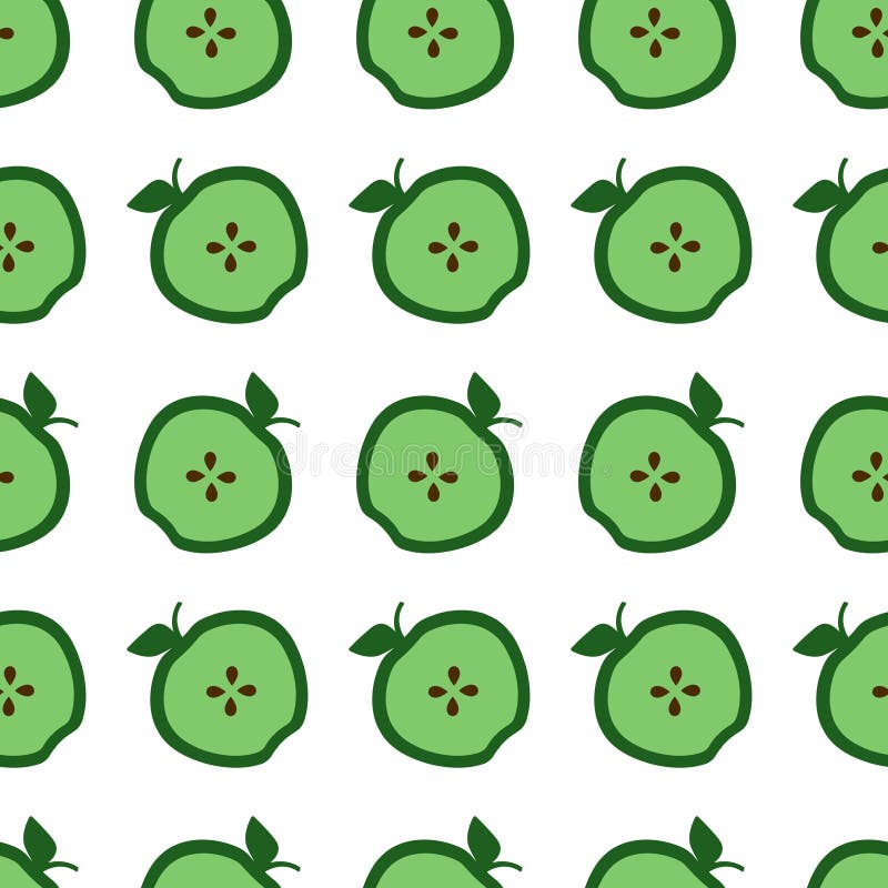 The Apples. Seamless Pattern Vector. Design for Fabric Paper Background ...
