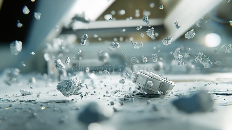 Scattered Debris from an Industrial Process in a Workshop during ...