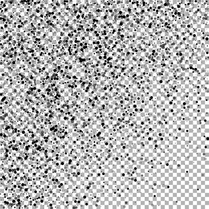 Scattered Dense Balck Dots. Dark Points Dispersion Stock Vector ...