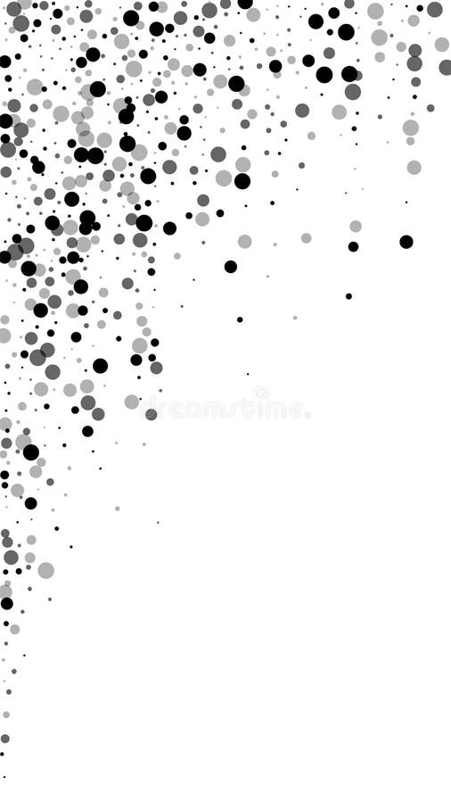 Scattered Dense Balck Dots. Dark Points Dispersion Stock Vector ...