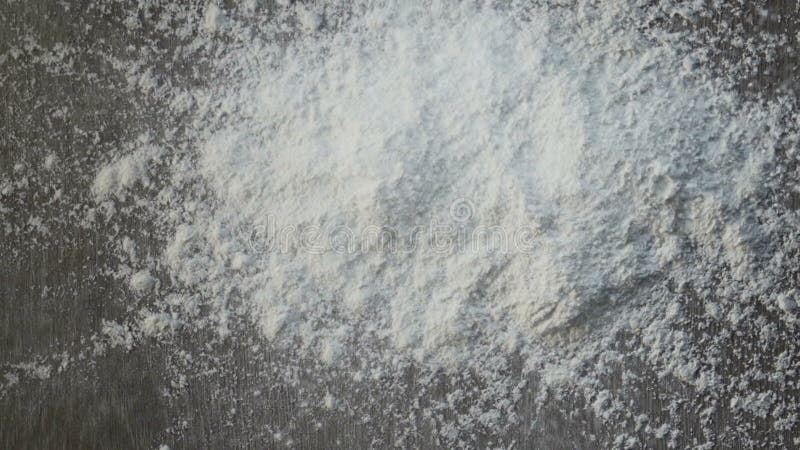 Scattered Dry Flour on a Kitchen Counter Top Stock Video - Video of ...